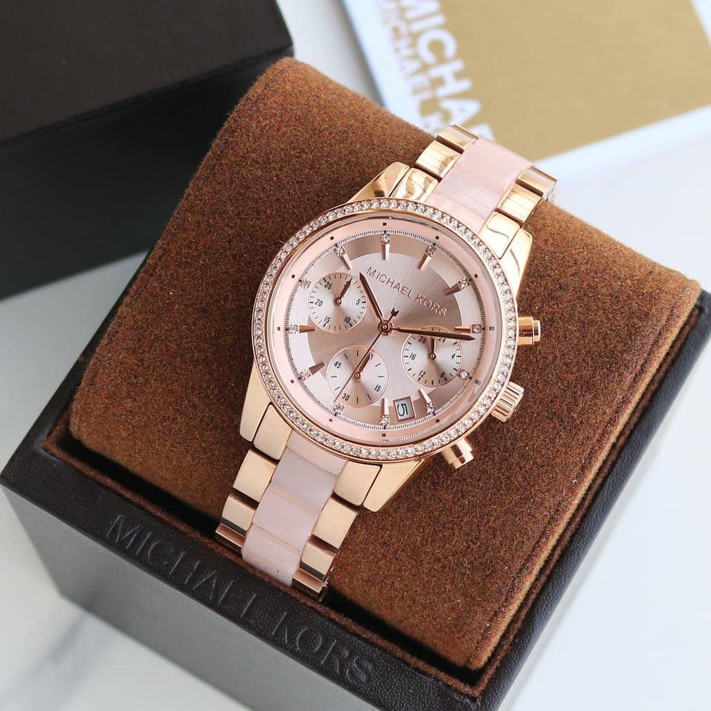 Michael Kors Parker Rose Gold Watch - The Bags Vibes